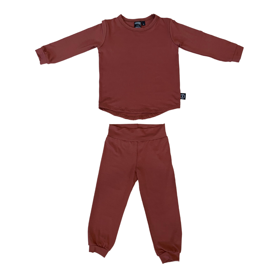 Kids Bamboo 2 Piece Lounge Pajamas, made in Canada | Wooly Doodle